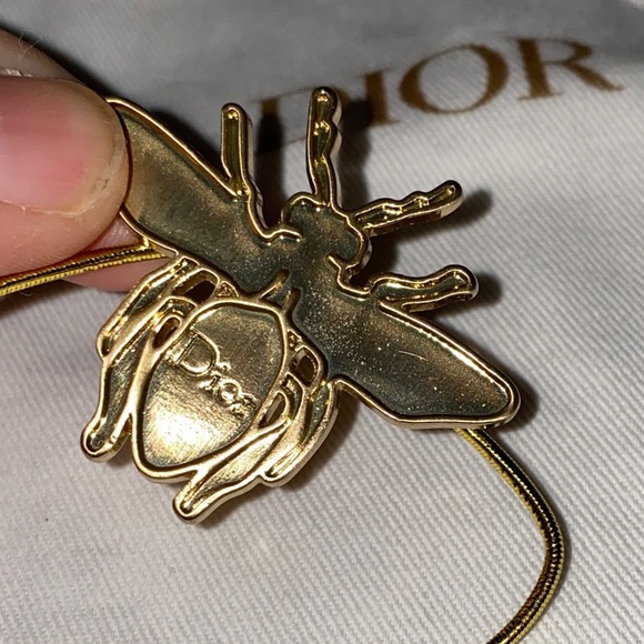 Dior | Accessories | Dior Gold Bee Hair Clip Comes With Dior Dust Bag ...